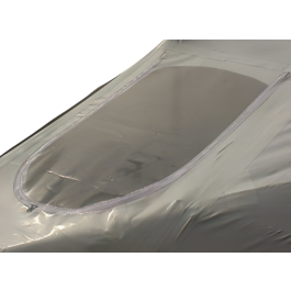 36" x 72" - Clear - Zipper Door for Shrink Wrap Project Access