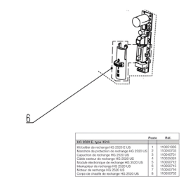 Professional Heat Gun Spare Part Switch HG 2520 US