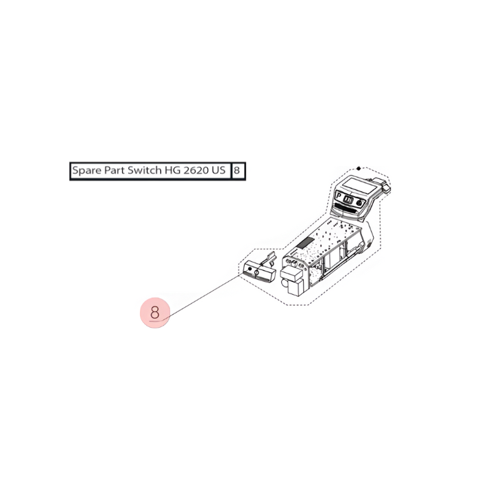 Industrial Heat Gun Spare Part Switch HG 2620 US
